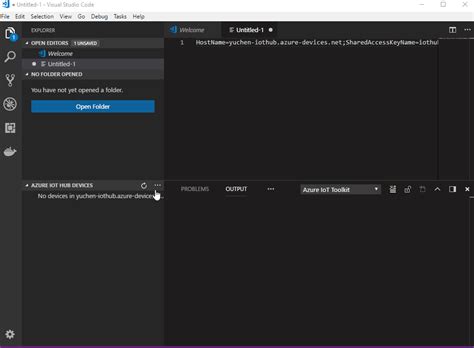 Use Vs Code As Iot Hub Device Simulator Say Hello To Azure Iot Hub In Minutes Iot Developer