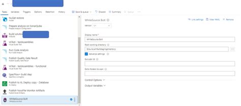 Integration Of Whitesource With Vnext Builds For Scanning Third Party