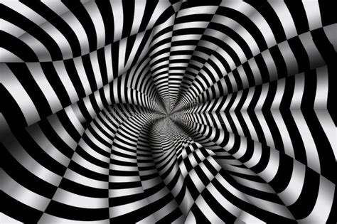 Optical Art And Illusions With Optical Illusion Creating The Effect Of Movement Or