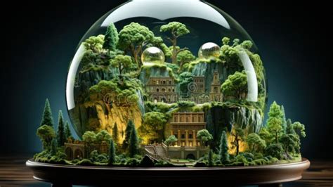 Vibrant Ecosystem Global Ecological Impact Created With Generative Ai Stock Illustration