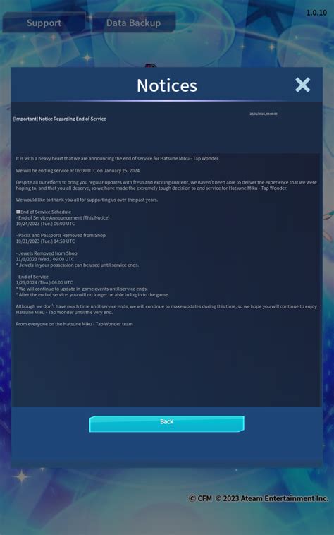 Hatsune Miku Tap Wonder S Servers Have R Hatsunemiku
