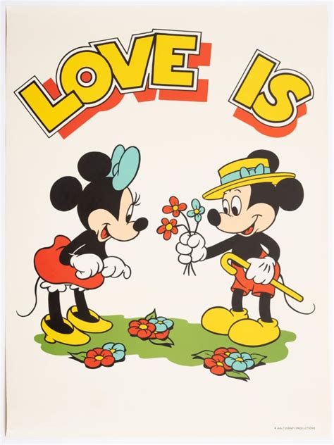 Vintage Mickey And Minnie Love