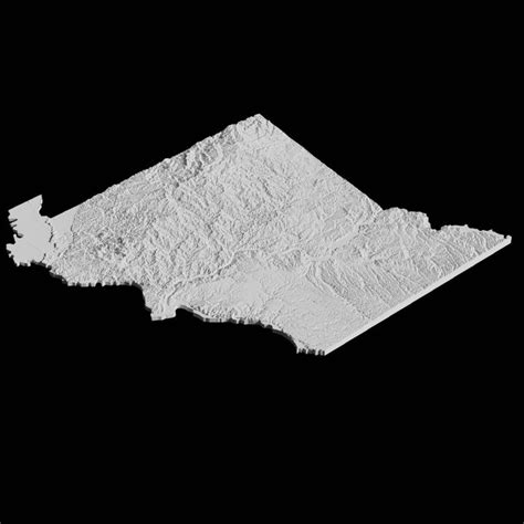 3d Printable Usa State Of Missouri Topographic Map 3d Terrain Elevation Relief Map