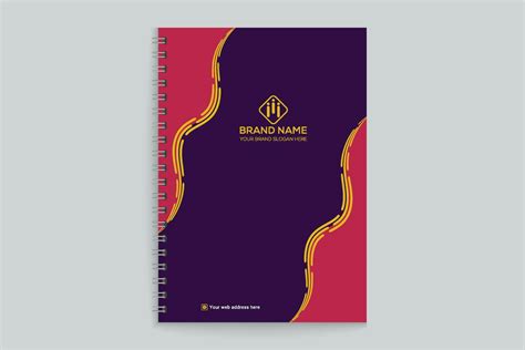 Simple Notebook Cover Template 26326689 Vector Art At Vecteezy