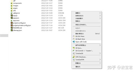 windows从右键菜单选择vscode打开当前目录项目 知乎