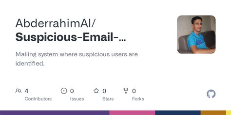 GitHub AbderrahimAl Suspicious Email Detection Mailing System Where Suspicious Users Are