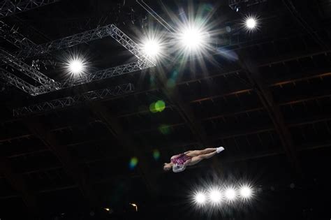 Glimpses Up Up And Away On Olympic Trampolines Ap News