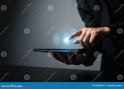 Individuals With Encryption Holograms To Operate Sensitive Databases Encryption To Prevent Data