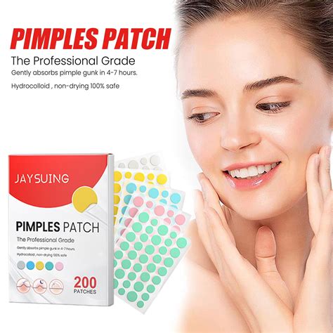 Pimple Patches Star Shaped 200 Count Cut Round Hydrocolloid Acne Patches Zit Absorbing Patch