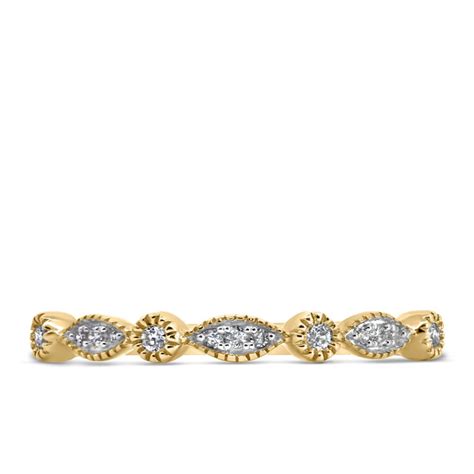 Stackable Diamond Ring With 25 Carat Tw In 10kt Yellow Gold Paris