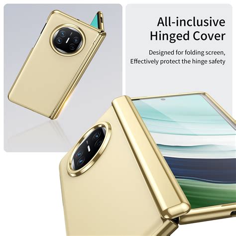 For Huawei Mate X Integrated Ag Frosted Vacuum Plating Phone Case Gold Alexnld Com