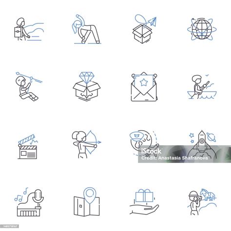 해외 자원 봉사 라인 아이콘 컬렉션 인도주의 개발 도상국 자선 활동 문화 교류 권한 부여 서비스 국제 원조 벡터 및 선형 일러스트레이션 지속 가능성 교육 연민 개요 표지판