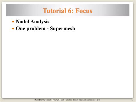 Basic Electric Circuits Tutorial PPT