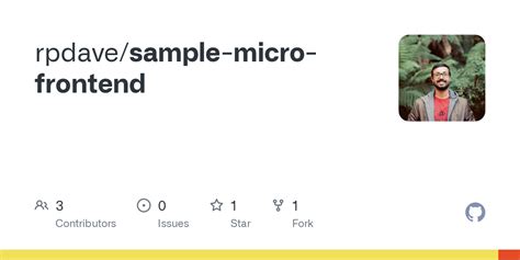 Github Rpdave Sample Micro Frontend