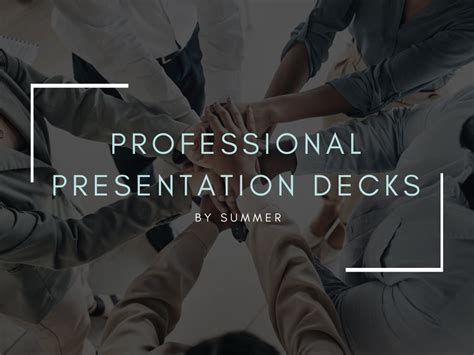 A Customized And Professional Presentation Deck Upwork