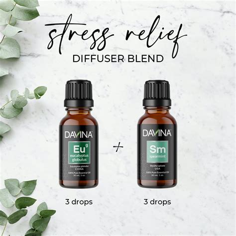 Stress Relief Essential Oil Diffuser Blend Davina Wellness