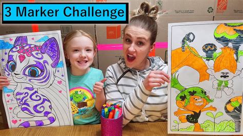 Coloring Page 3 Marker Challenge Pictures