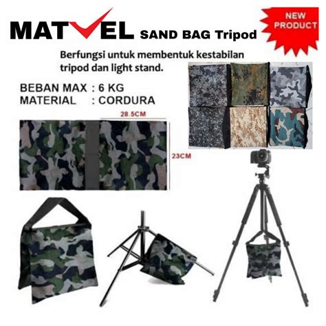 Jual Matvel Sandbag Army Light Stand Cstand Tripod Boom Background Sand