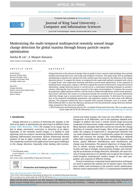 pdf modernizing the multi temporal multispectral remotely sensed