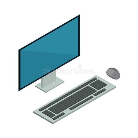 Computer Monitor Icon Stock Vector Illustration Of Technology 273028436