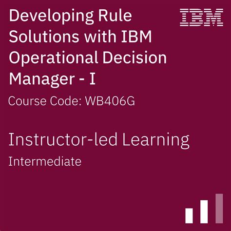 Ibm Operational Decision Manager 8 11 Developer Credly