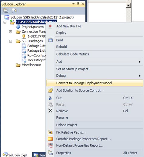 Sql Server 2012 Ssis I Dont See The Package Configuration Wizard Stack Overflow