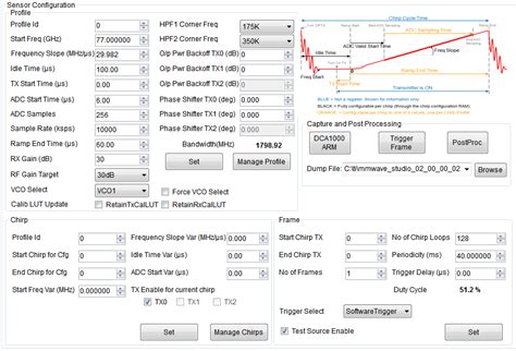 MMWAVE STUDIO Some Test Source Questions Sensors Forum Sensors TI E E Support Forums