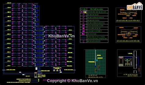 Bản vẽ CAD Mặt bằng Sơ đồ nguyên lý Chi tiết hệ thống báo cháy chữa cháy Khách sạn