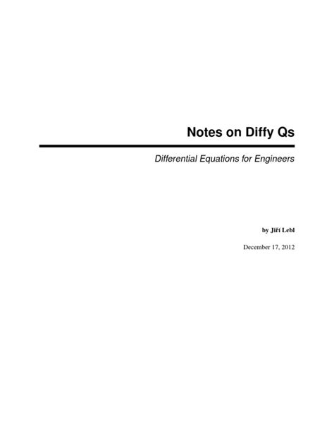 math diff pdf pdf ordinary differential equation integral