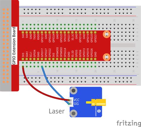 Lesson 5 Laser Emitter Module — Sunfounder Sunfoundersensorkitforrpi2 Documentation