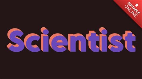 scientist text effect generator