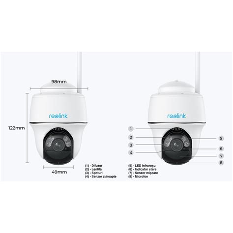 Reolink Argus Pt Ultra камера за наблюдение със слънчев панел 4k 8mp резолюция Wifi