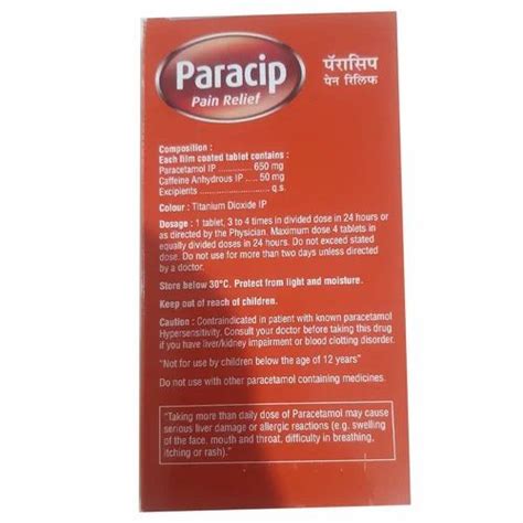 Paracetamol Caffeine Tablets At ₹ 138 Box Caffeine Tablets In Dhule Id 26327431688