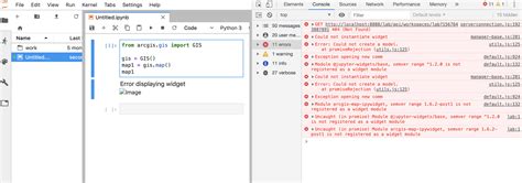 Jupyterlab And Arcgis Ipywidget 162 Error Model Not Found · Issue