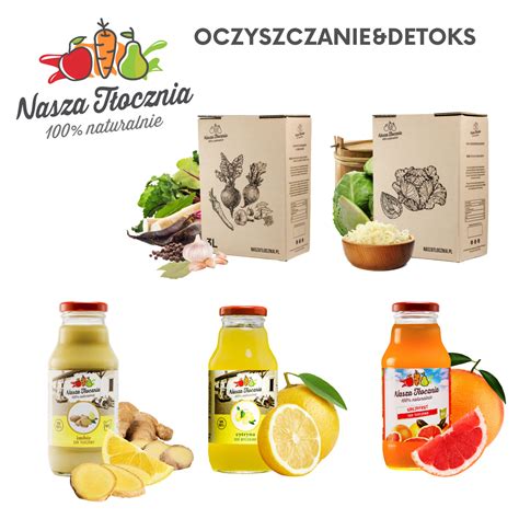 Zestaw soków OCZYSZCZANIE & DETOKS - Nasza Tłocznia
