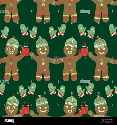 Cute Gingerbread Man Background Cute Gingerbread Man Background