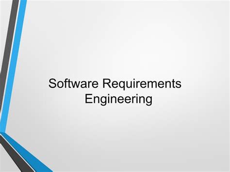 Softwarerequirementengineering Cs708powerpointslideslecture 07ppt It And Internet