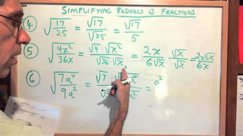 Test Prep Simplifying Radicals With Fractions YouTube
