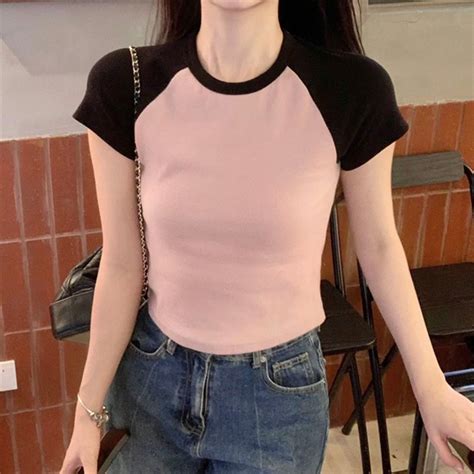 배색 나그랑 데일리 티셔츠 2j112369