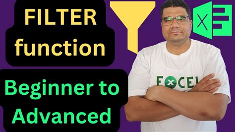 excel filter function tutorial beginner to advanced youtube