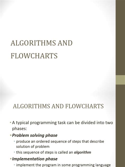 unit 1.2 Algorithms-and-Flowchart.ppt | PDF | Algorithms | Computer Programming