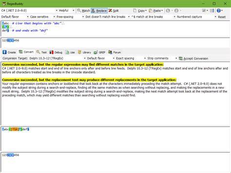 Screen Shots Create Edit Test Debug Convert Save And Use Regex