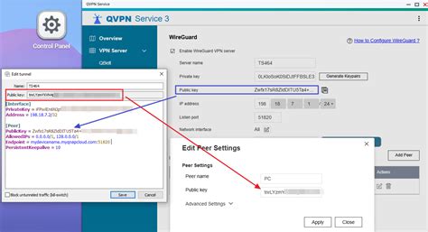 How To Create A Wireguard Vpn Key Between Qnap Nas Qvpn App And Windows Mac Wireguard Tool Qnap