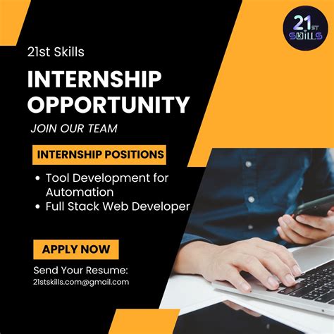 21st Skills On Linkedin Internshipopportunity Tooldevelopment
