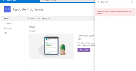Fix There Was An Error While Attempting To Get The Themes Error In Sharepoint Online