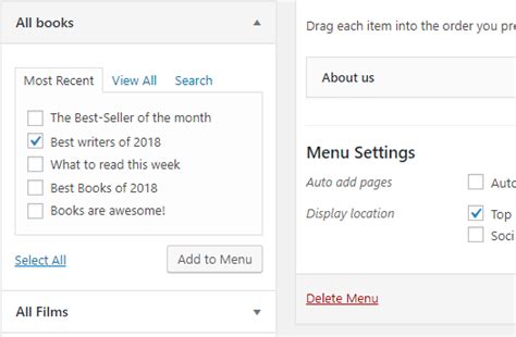 How To Add The Post Type Archive In Wordpress Navigation Menus