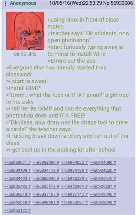 anon is a linux user greentext