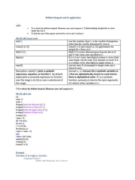 Definit Integral Pdf Integral Function Mathematics