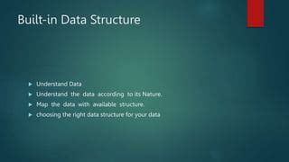 Data Structures In Python Pptx Programming Languages Computing