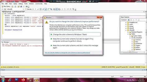 how to user rollback transaction in sql server youtube